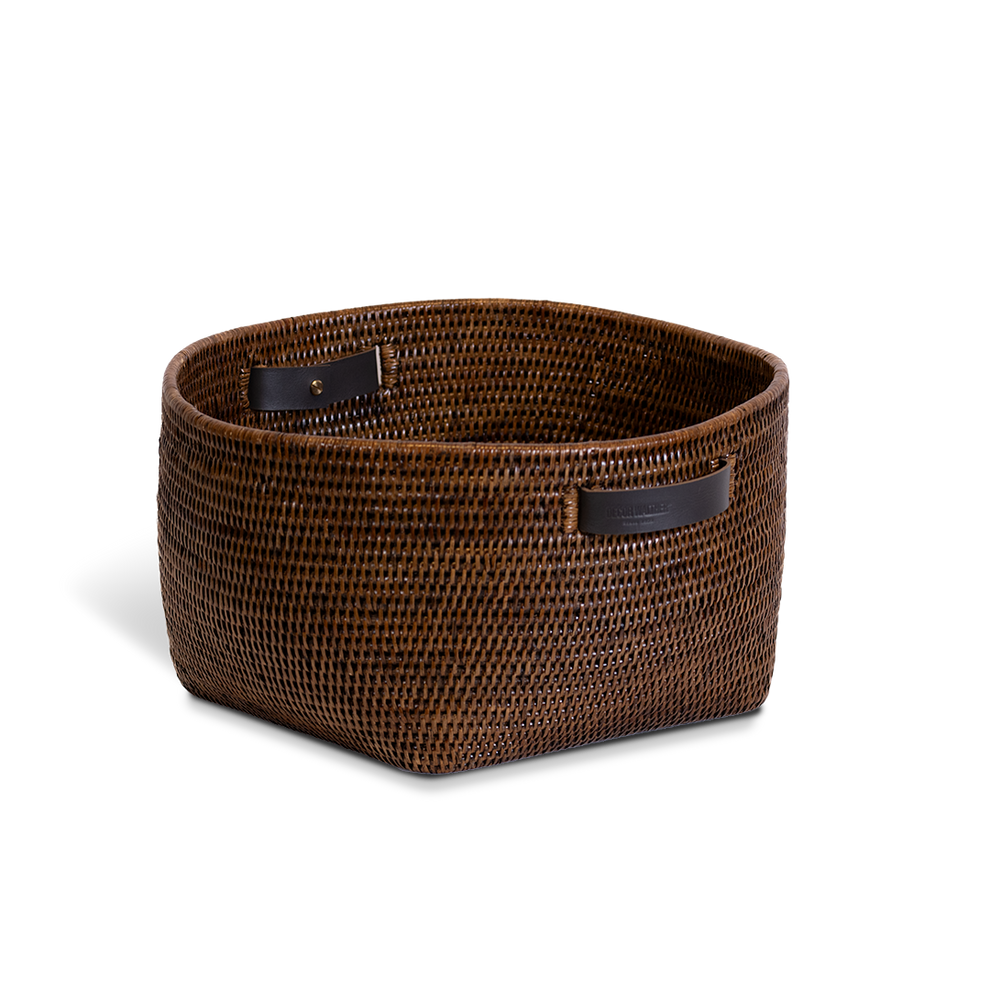 DW BASKET KORB Storage basket Rattan Dark – Pontem Home