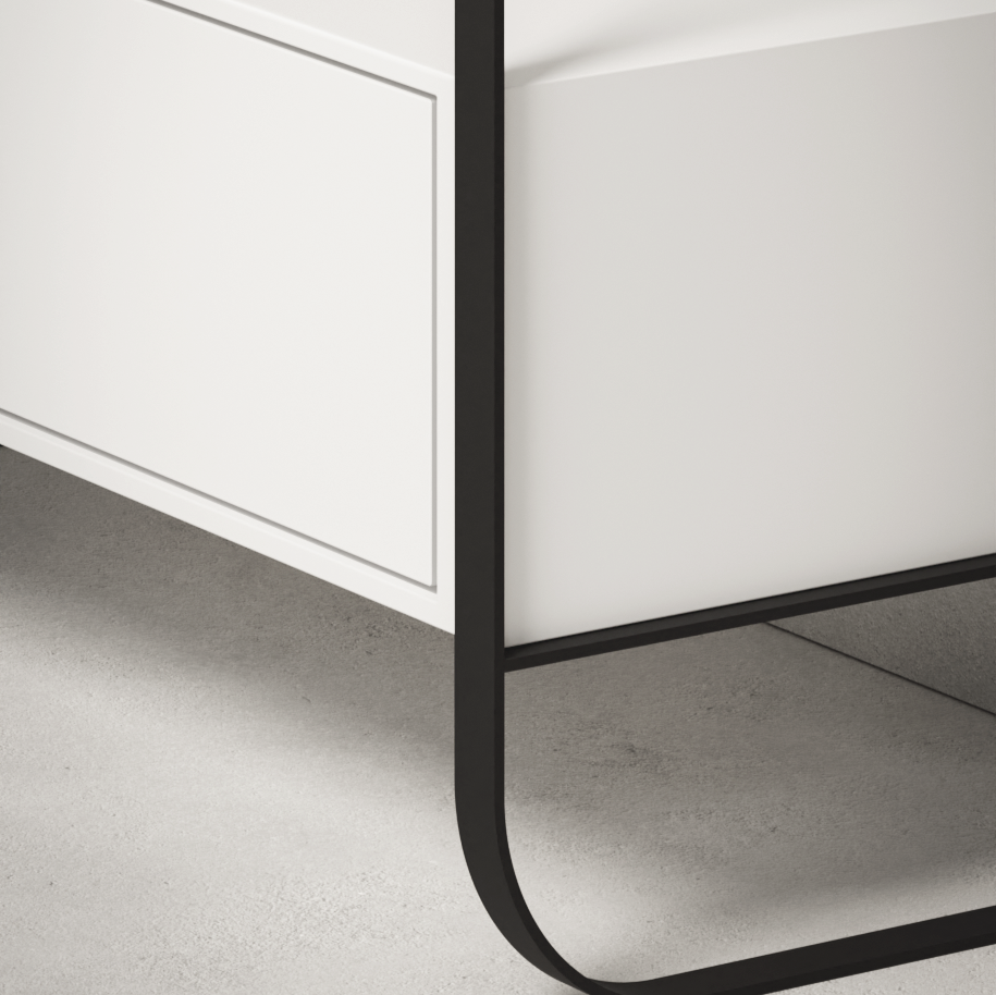 ALICE LUNARIS Frame with Drawer 32" Black – Pontem Home